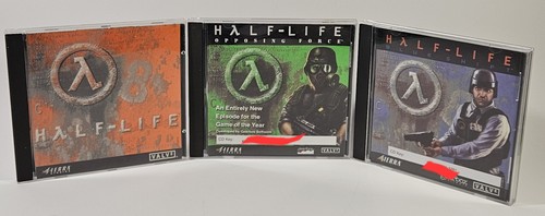 HALF LIFE, BLUESHIFT & OPPOSING FORCE PC CD-ROM Games w/ Jewel Cases ...