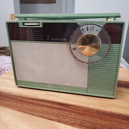 Vintage 1958 General Electic GE 7 Transistor Radio Model P771A | eBay