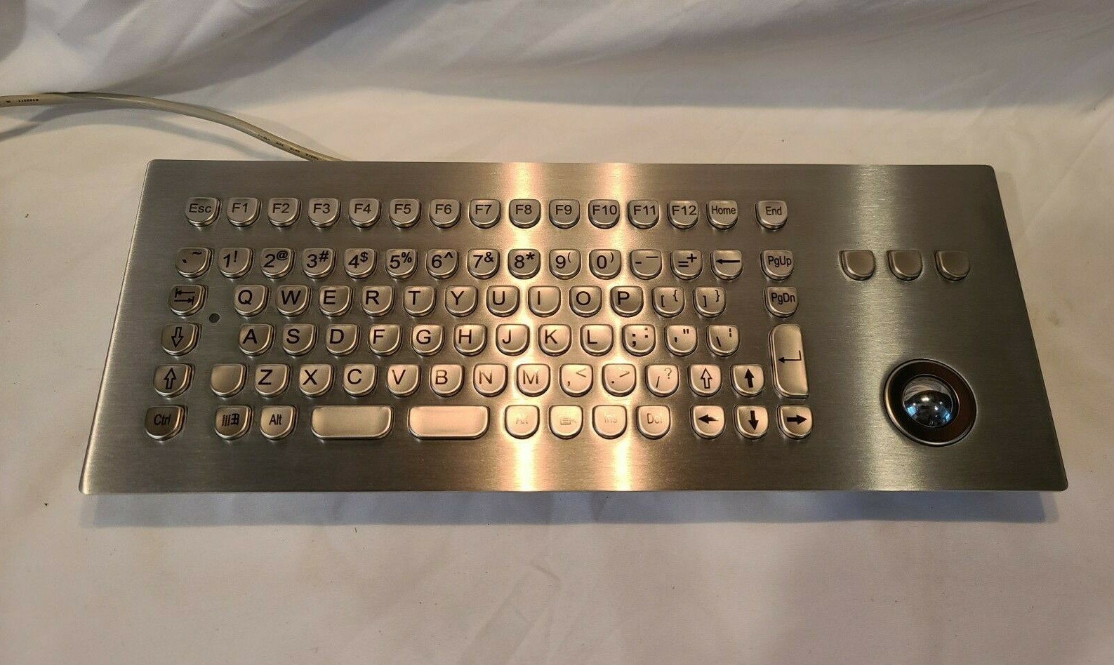 Vandal proof Stainless Steel Keyboard TKV-084-TB25V-MODUL InduKey ...