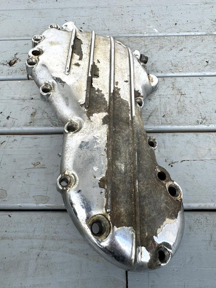Harley Panhead Engine Cam Cover Four Fin OEM ! 4-Fin Shovelhead ...