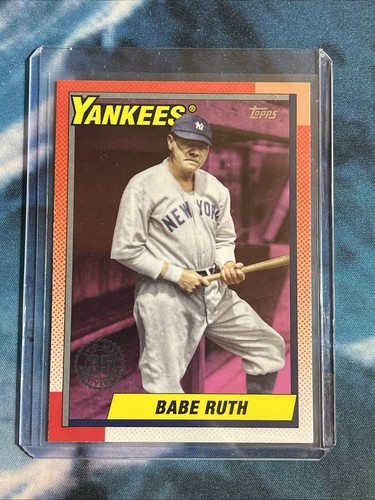 2025 Topps Series 1 Babe Ruth #T90-47 1990 35th Anniversary Pink ...
