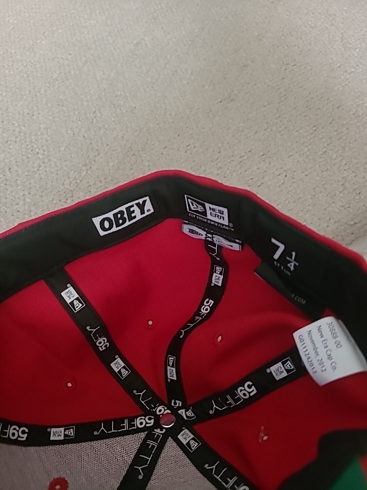 NEW ERA OBEY HAT 7 1/4 | eBay