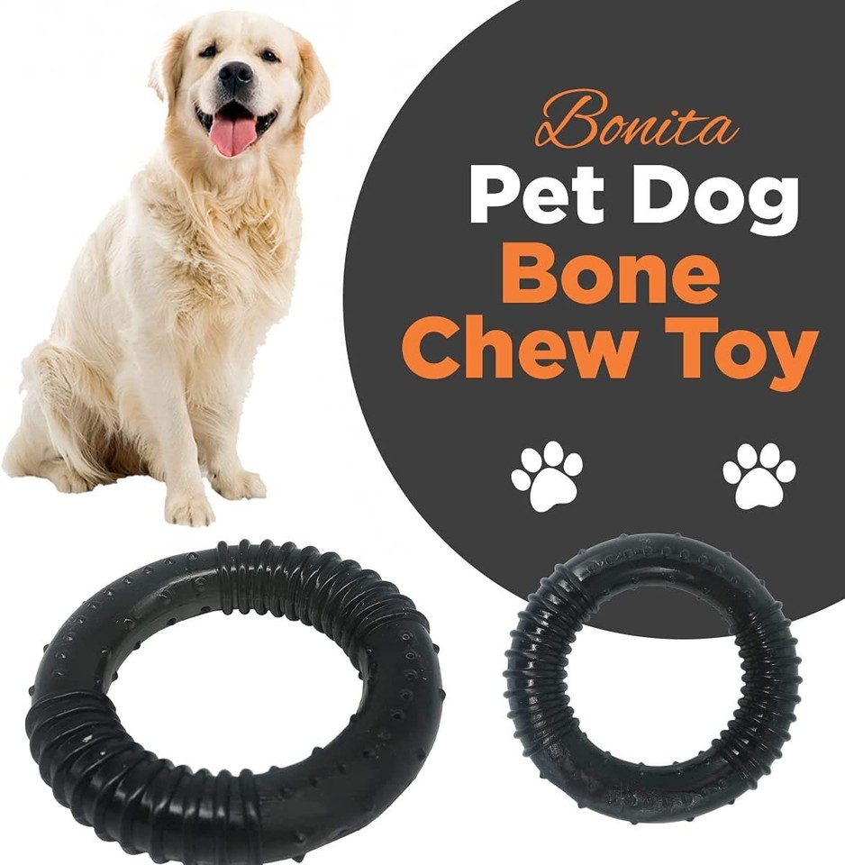 Dog Chew Toy for Aggressive Chewer Relieves Anxiety & Stress - Black ...