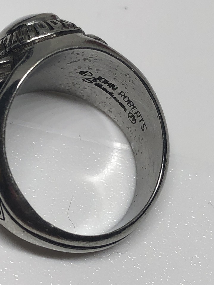 John Roberts siladium class ring Size 6 Pre-owned | eBay