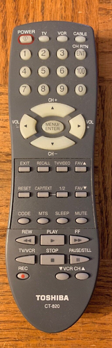 Toshiba CT-820 Remote Control-Rare-SHIPS N 24 HOURS | eBay
