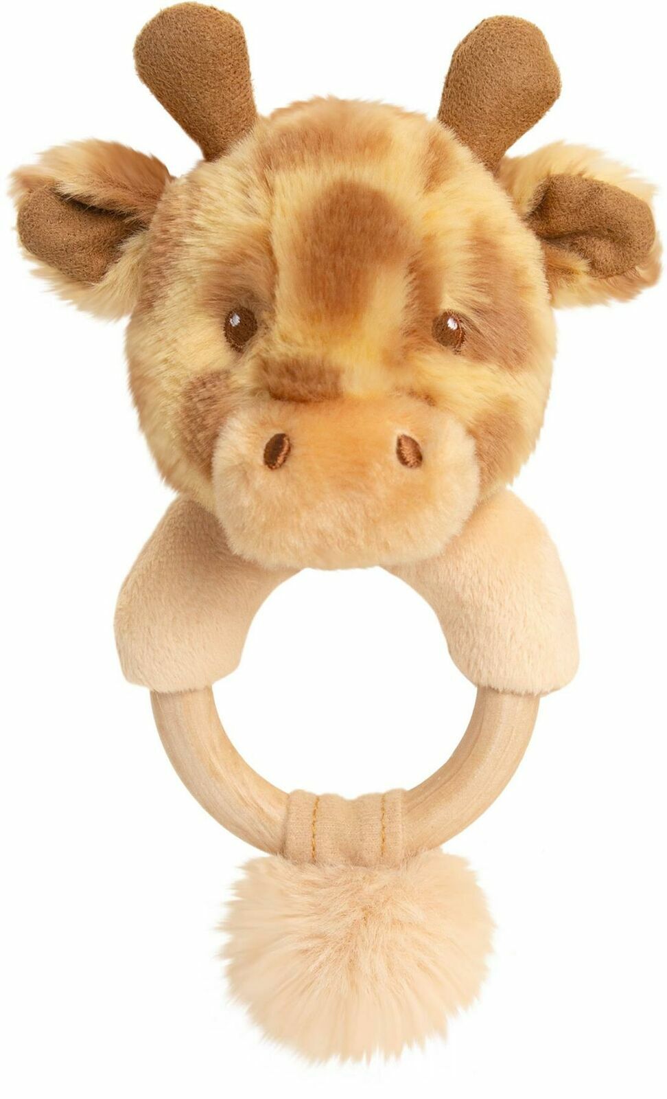 Baby Ring Rattle Soft Toy Animals 14cm New Baby Gift Giraffe Zebra Eco ...