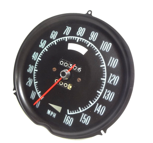 Corvette 1968 160 MPH Speedometer Face Head with Needle | eBay