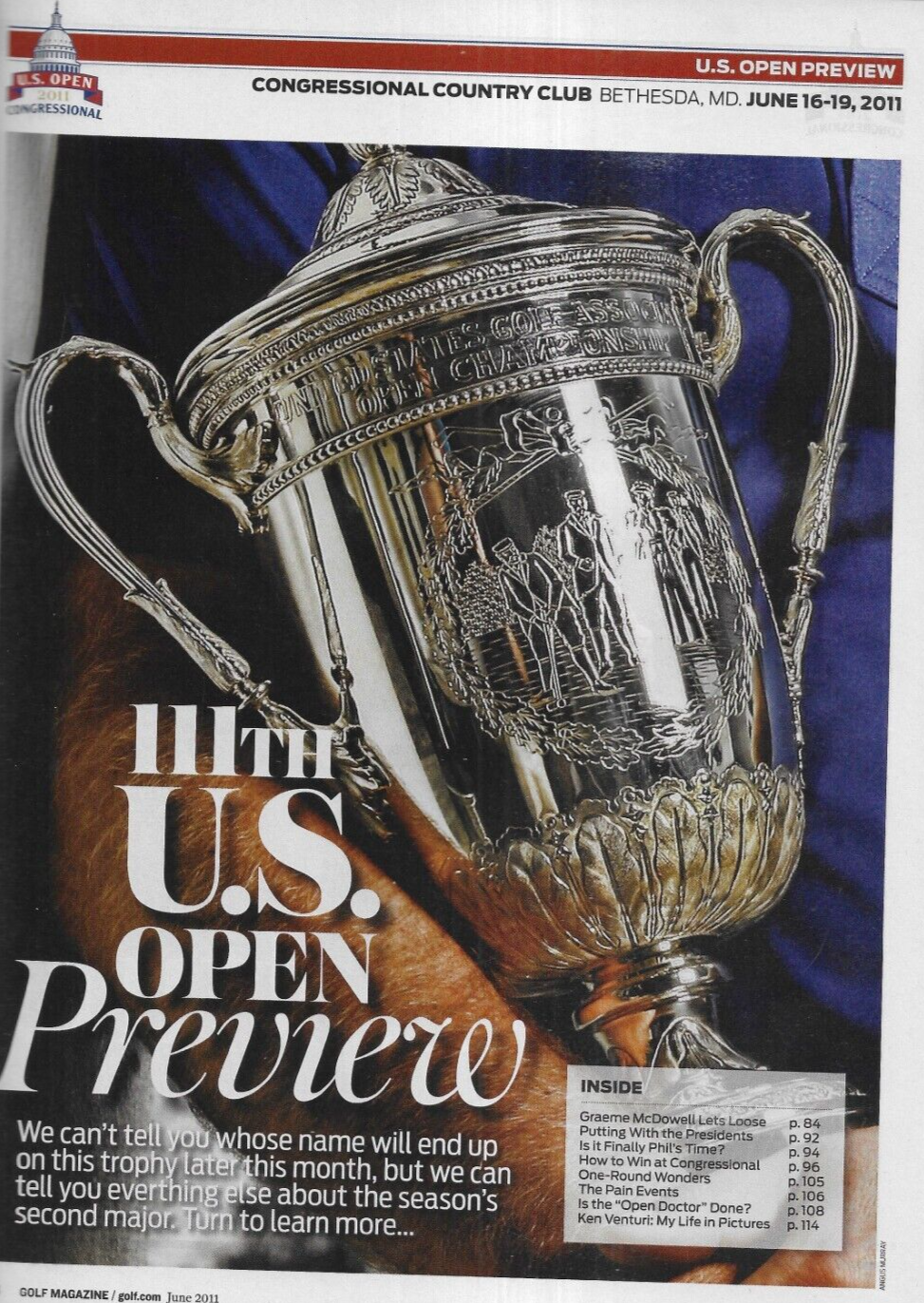 Golf Magazine Ernie Els Lessons U.S. Open Preview Graeme McDowell ...