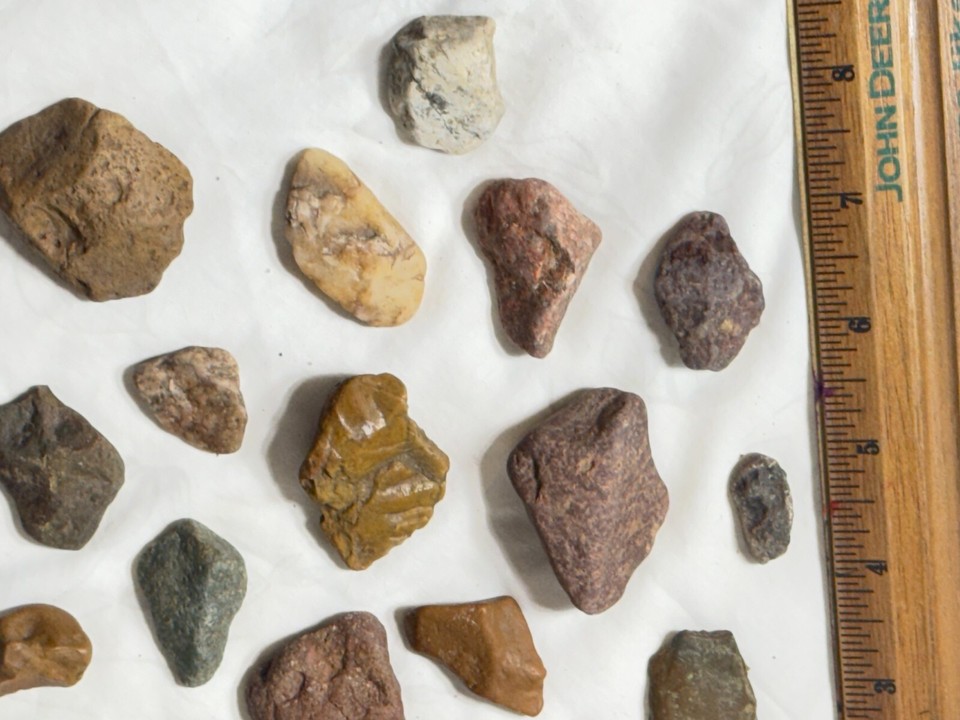 28pc Paleo Native American Authentic Arrowheads Tools Flakes Scrapers ...
