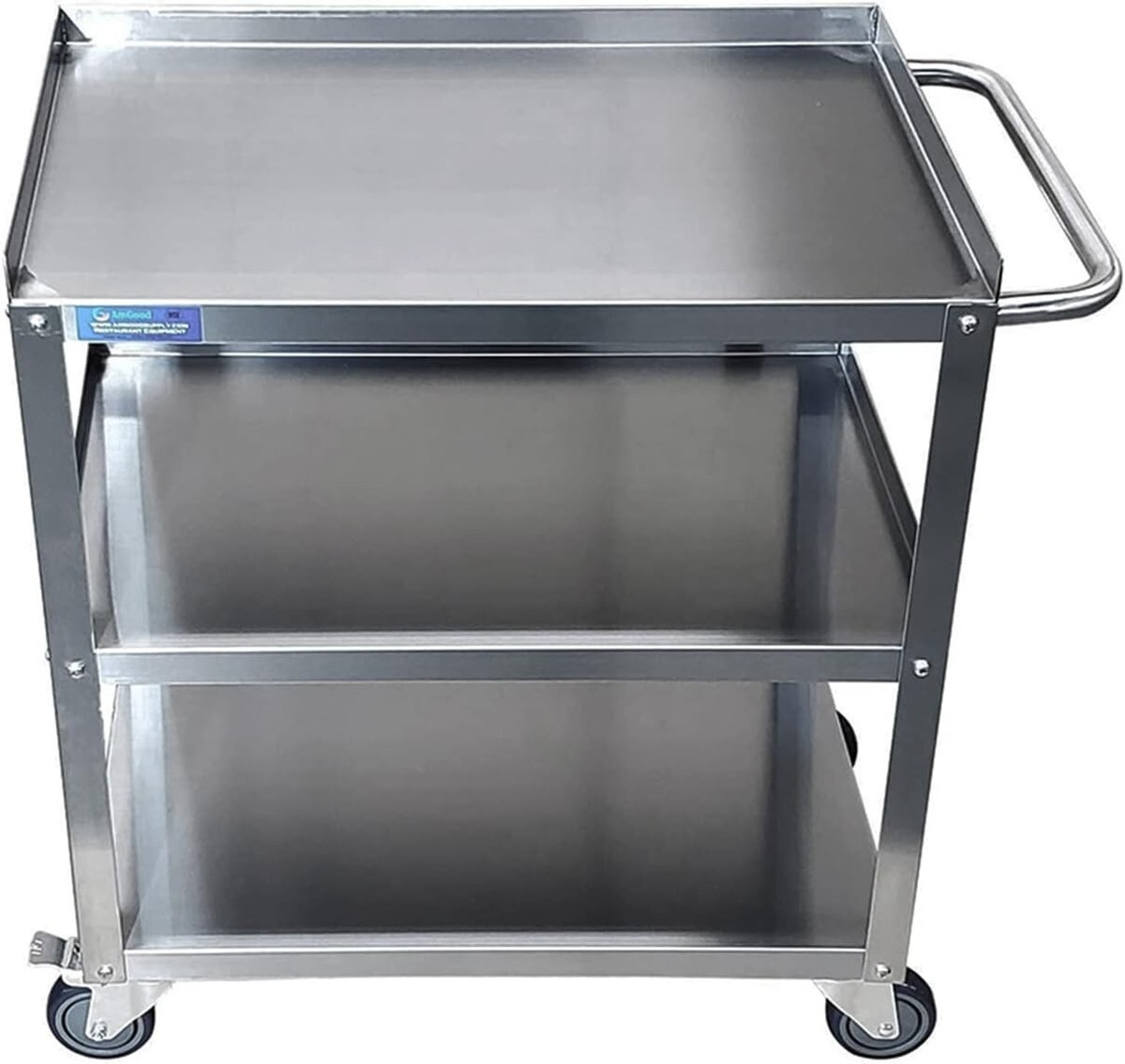 3 Shelf Stainless Steel Cart Stainless Steel Utility Carts