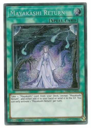Mayakashi Return HISU-EN038 SECRET RARE Spell YuGiOh Aus Genuine | eBay