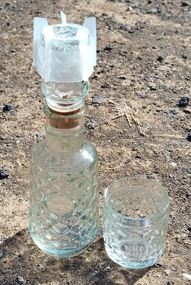 Black Douglas 8-Year-Old Scotch Whiskey Travel Set - c. 1970s Matching ...