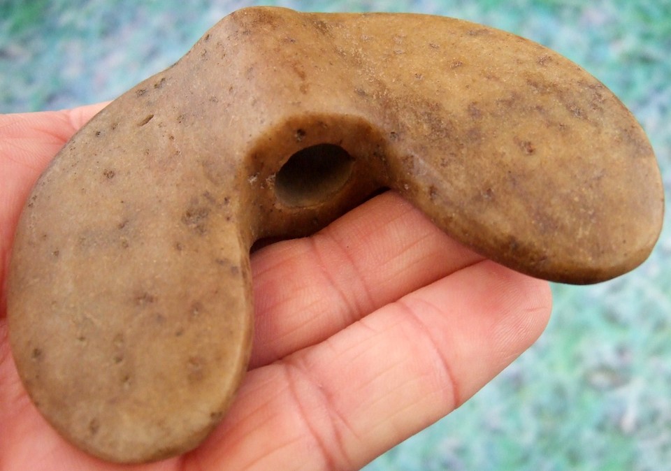 Super Fine Museum Grade Ohio Winged Crescent Bannerstone with COA ...