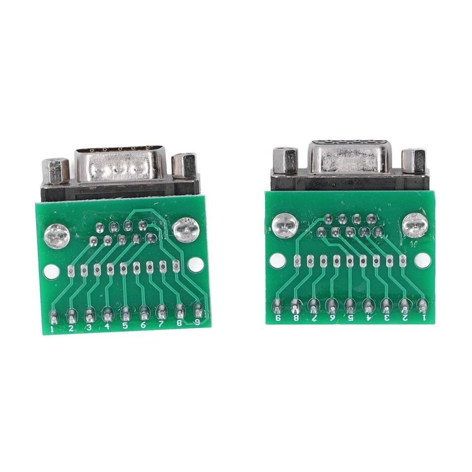 DB9 Male Female Connector Adapter Screw Terminal 9 Pin 9 Hole ...