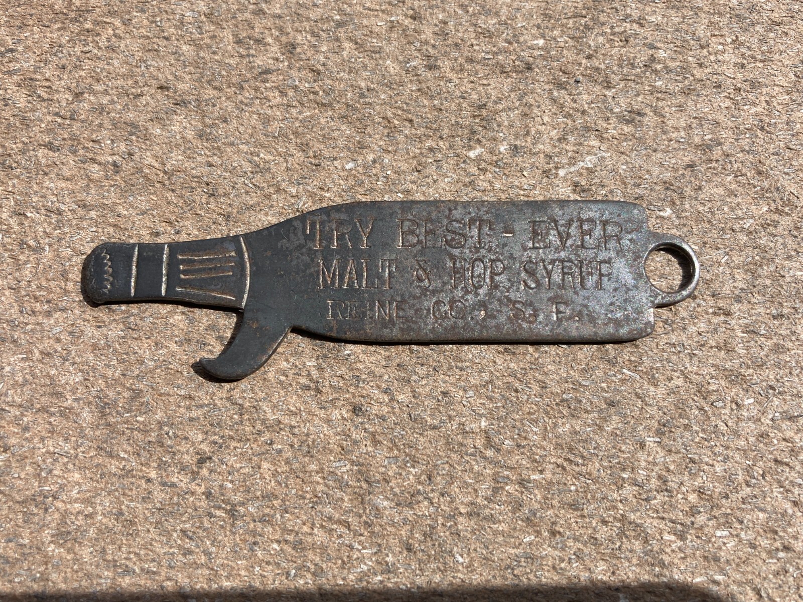 Early San Francisco Malt Hop Syrup Reine Co Bottle Opener | eBay
