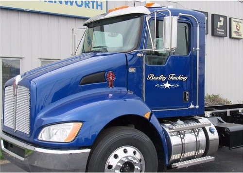 Semi Truck Door Lettering Stickers Vinyl Decals Choose 2 Colors 2 PC ...