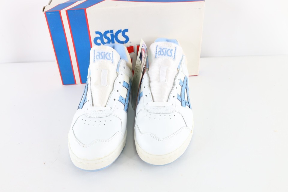 NOS Vtg 90s Asics Womens 9.5 Spell Out Gel Classic Sneakers Shoes White ...