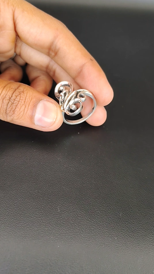 Retired Long Ornate Scroll Rings 925 Silver Handmade Unisex Rings MR272 ...