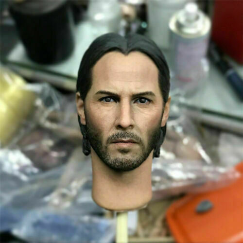 1/6 Scale Keanu Reeves PVC Head Sculpt Fit 12'' Male Action Figure Toy ...