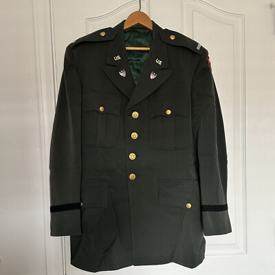 WW2 US Army Green Service Dress Officer 1LT Uniform. Active Duty ...