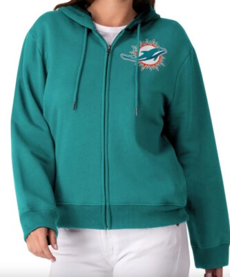 Miami DOLPHINS Officially Licensed NFL G-III 4Her Womens Full-Zip ...