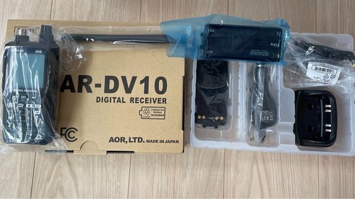 AOR AR-DV10 Digital Handy Receiver 100kHz to 1300MHz Waterproof Black ...