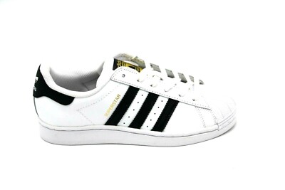 ADIDAS SUPERSTAR JUNIOR FU7712 WHITE/BLACK/WHITE SNEAKER UNISEX BIG KID ...