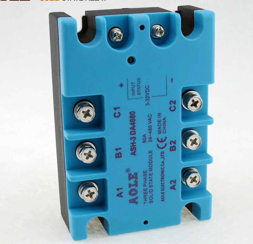 ASH-3DA4880 80A three-phase solid state relay TSR-80DA DC-AC | eBay