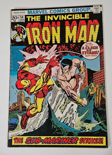 IRON MAN 54 bronze age key issue 1973 1st Madame MacEvil Moondragon Sub ...