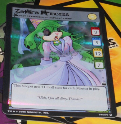 Neopets TCG Zafara Princess Travels in Neopia Foil 39/200 NM | eBay