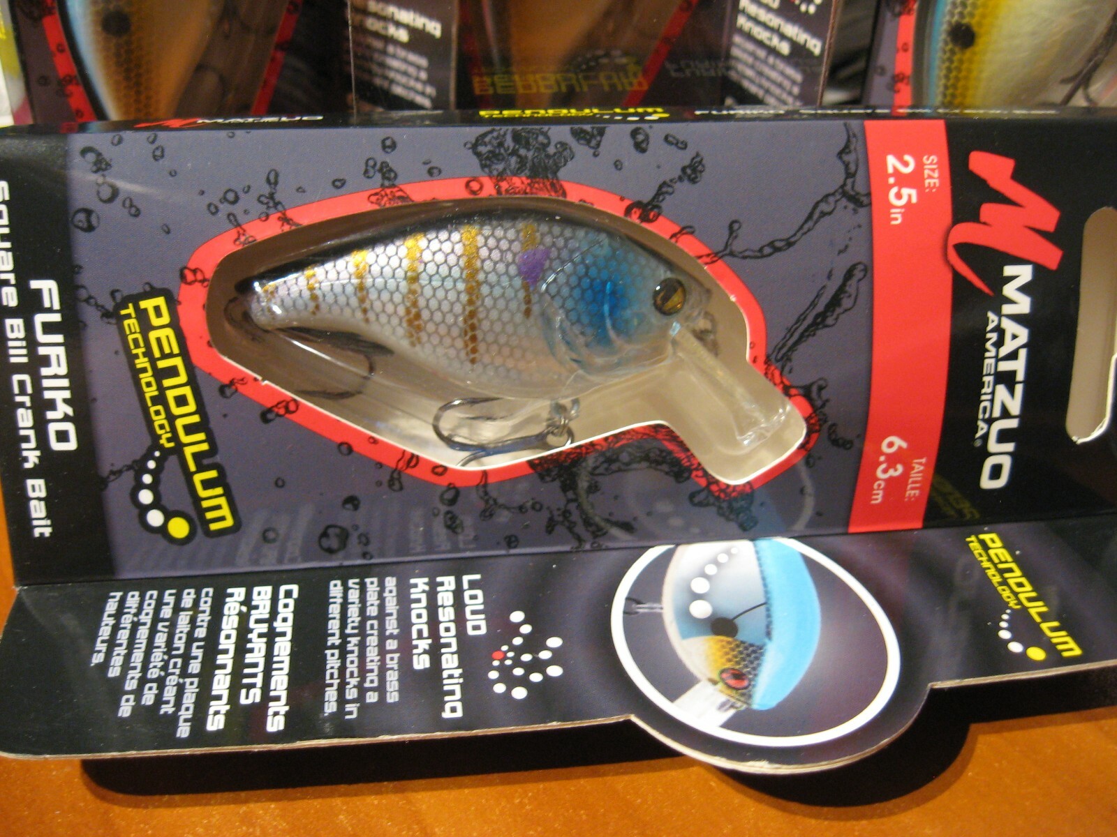 Matzuo 2 1/2" Fishing Lure 7/16 Oz Furiko Square Bill Crank Bait / Blue ...