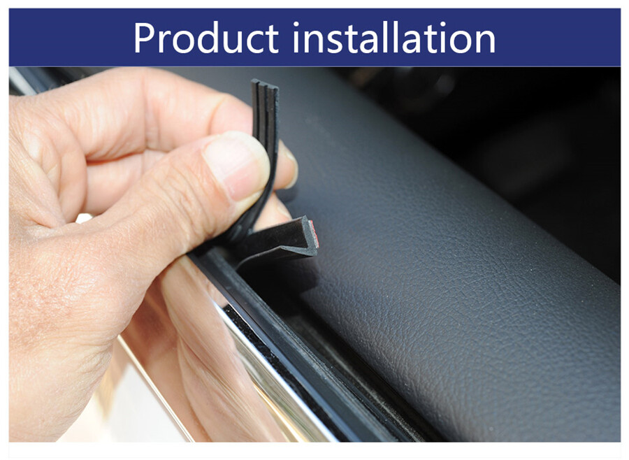 4M V Shape Car Door Window Trim Edge Moulding Rubber Weatherstrip Seal ...