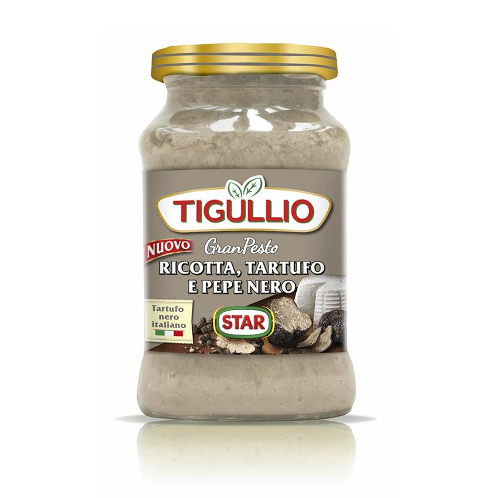 GRAN PESTO TIGULLIO STAR RICOTTA TARTUFO E PEPE NERO VASETTO 185 GR ...