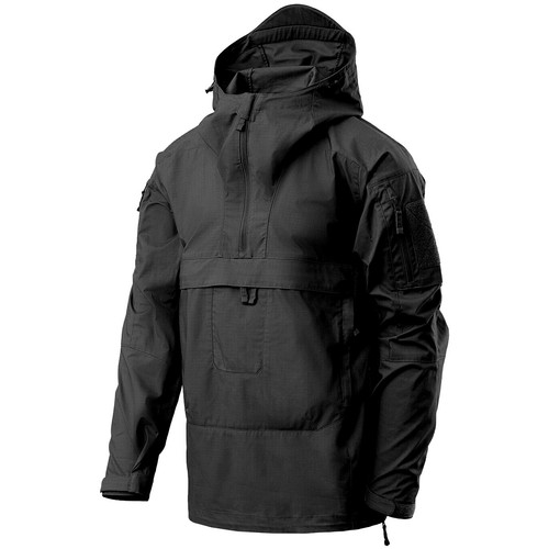Helikon Tracer Anorak Jacket Mens Unisex Military Tactical Coat Black ...