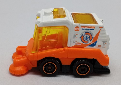 Matchbox White & Orange Street Sweeper Loose Diecast 1:64 2018 | eBay