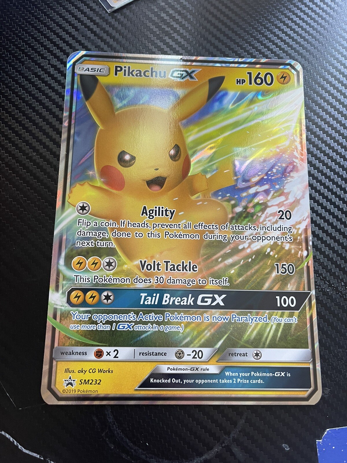 Pikachu GX SM232 JUMBO Black Star Promo Pokemon Card | eBay
