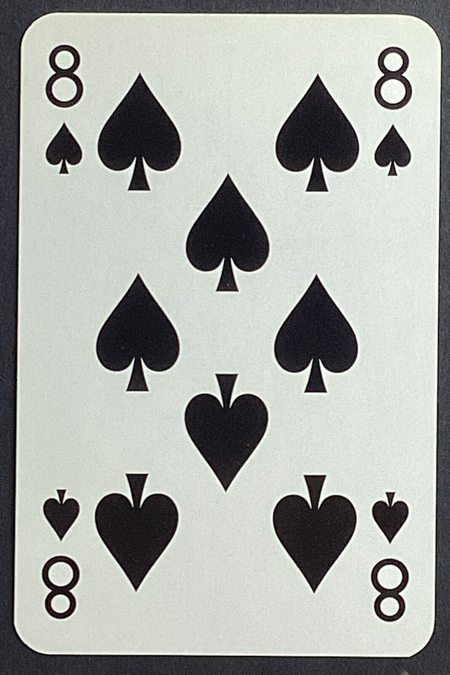 Scenic View Vintage Single Swap Playing Card 8 Spades | eBay