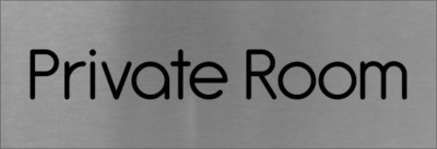 Private Room Office Sign Brushed Aluminium Door Plaque | eBay UK