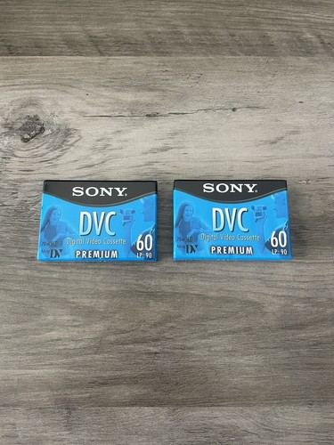 Sony DVC Digital Video Cassette Tapes Mini DV Premium DVM60PRL Lot of 2 ...