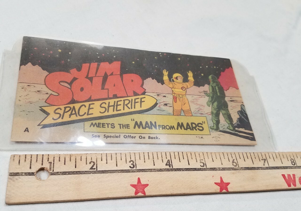 1962 Mini Comic Jim Solar Space Sheriff Sprite Comics Premium Man Mars ...