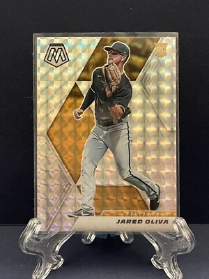 Jared Oliva 2021 Panini Mosaic Silver Mosaic Prizm #254 RC Pittsburgh ...