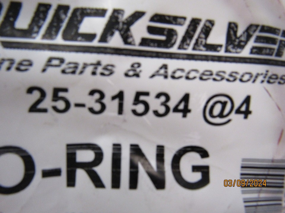 4 NEW OEM QUICKSILVER MERCURY O'RINGS 25-31534 | eBay