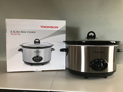 Brand New In Box Thomson Brand Large 6.5 Litre Brushed Stainless Slow ...
