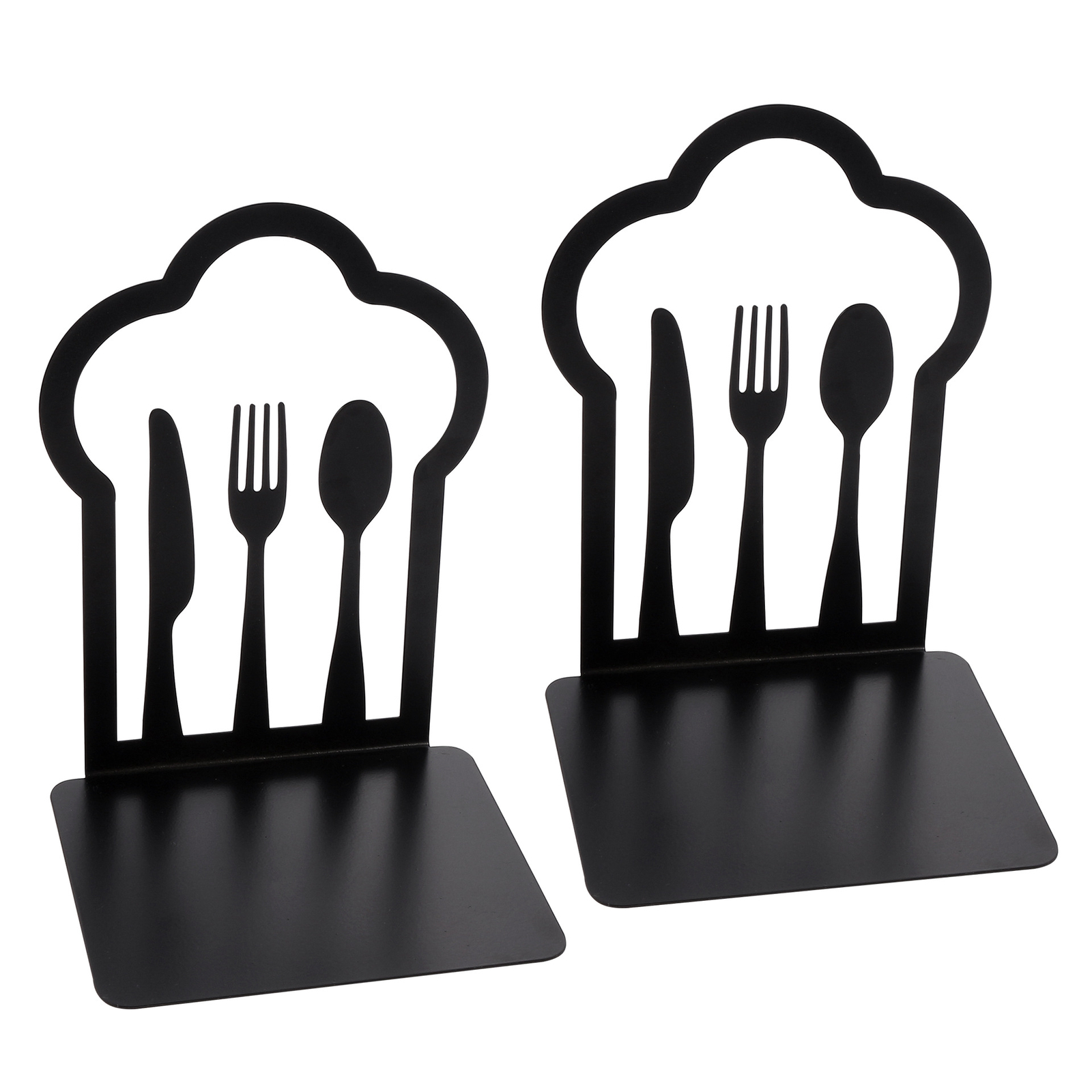 Decorative Metal Book Ends Spoon Kitchen Cookbook Bookends Bookends For ...