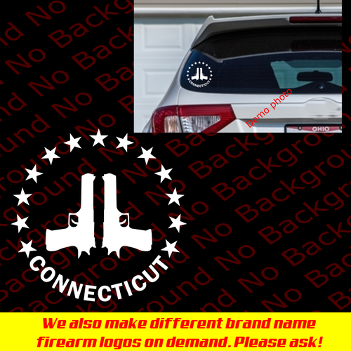 CONNECTICUT 1911 Gun Rights Car Windows Decal Vinyl 2A CCW 2nd ...