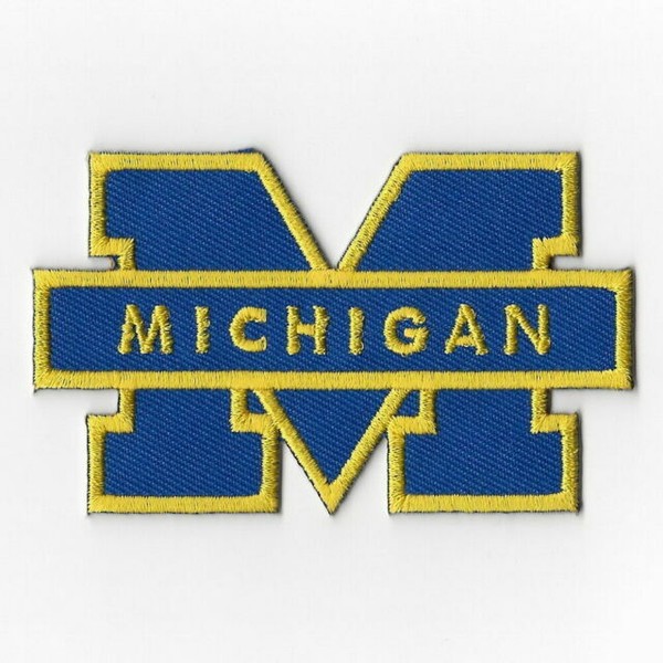 NCAA Michigan Wolverines Iron on Patches Embroidered Badge Patch ...