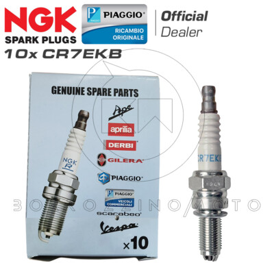 KIT 10X CANDELE PIAGGIO 829981 NGK CR7EKB PIAGGIO BEVERLY TOURER 400 ...