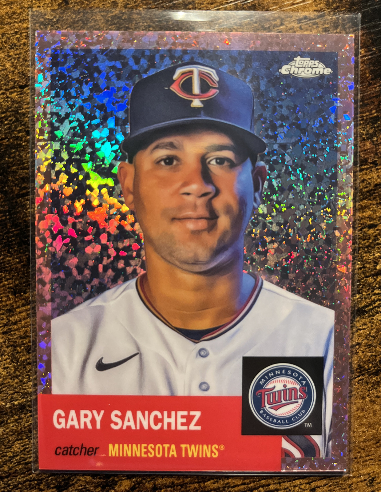 2022 Topps Chrome Platinum Gary Sanchez Rose Gold Mini Diamond ...