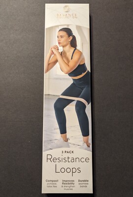 3 Pack Resistance Bands - Balance Collection | eBay