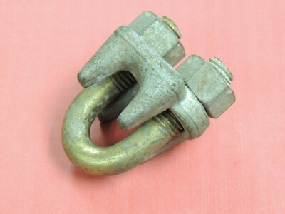 Vintage 5/8" Cable Clamp Wire Rope Clip Galvanized, Marked UW Dropped ...